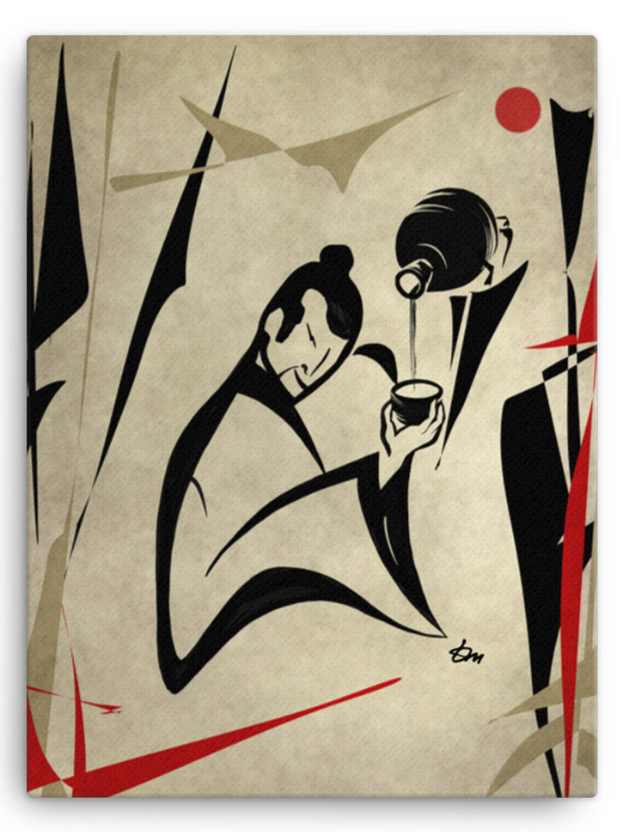 Samurai Drinking Sake – Feel The Line