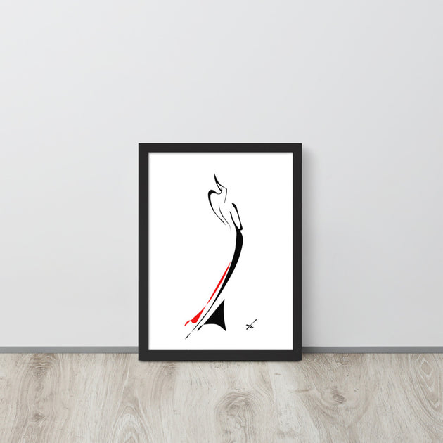 Soul of Woman I — Minimalist Line Art Print by Tatyana Markovtsev ...