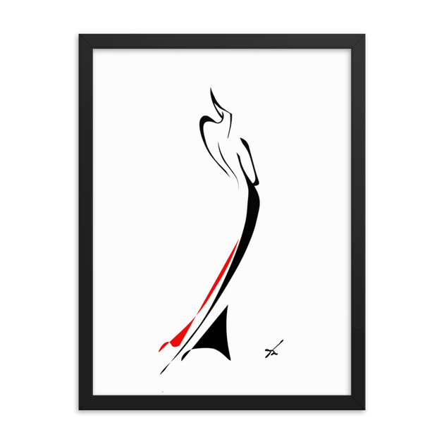Soul of Woman I — Minimalist Line Art Print by Tatyana Markovtsev ...